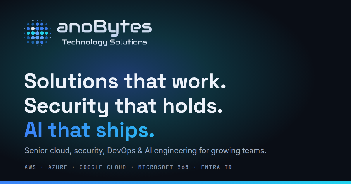 Anobytes Technology Solutions Cloud Security And Ai